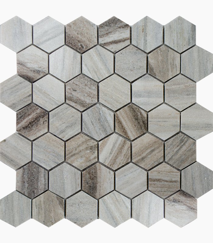 2″ SKYLINE Polished Hexagon Marble MOSAIC – Natural Elegance Collection