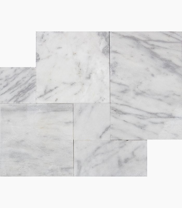 French Pattern WHITE PEARL Brushed Marble TILE – Natural Elegance ...
